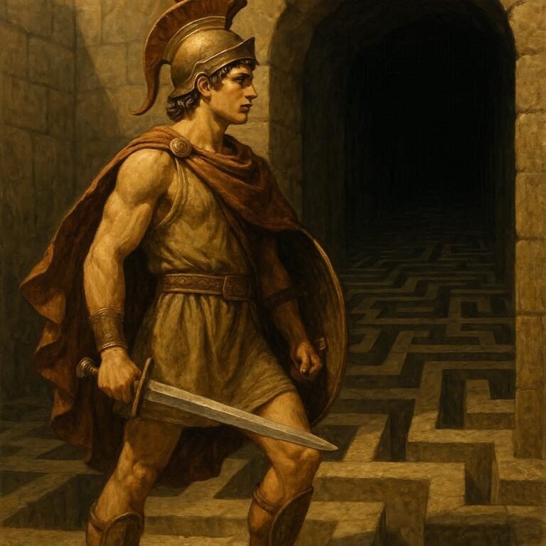 Theseus and the Labyrinth of the Minotaur